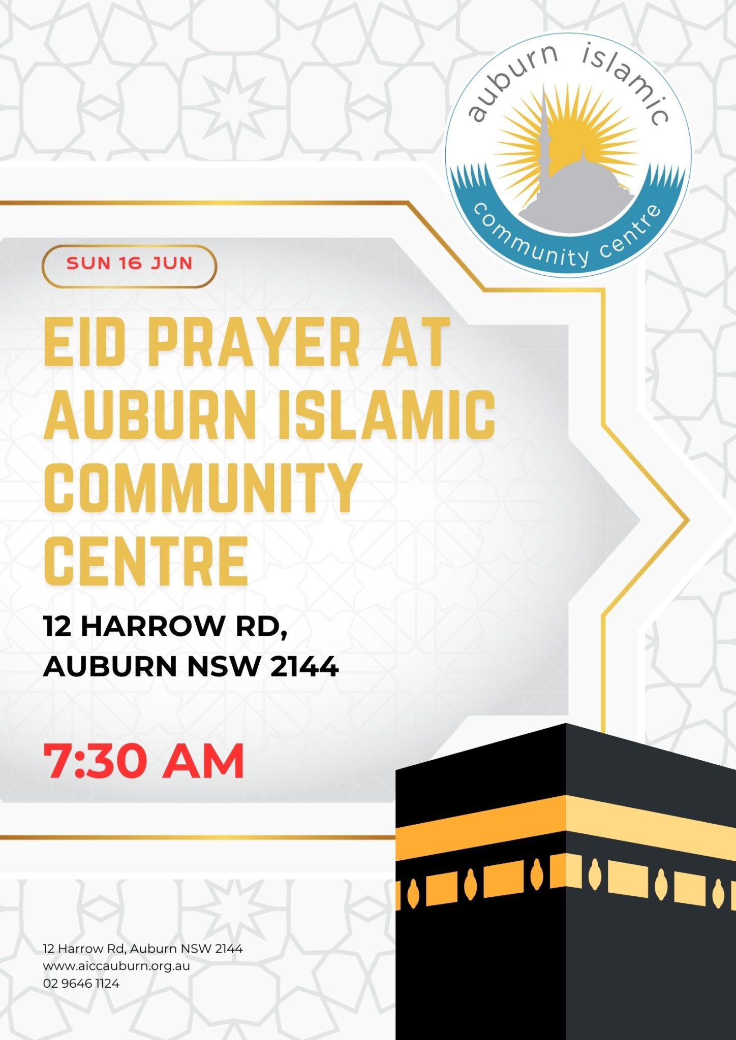 Eid Pray – Auburn Islamic Community Centre