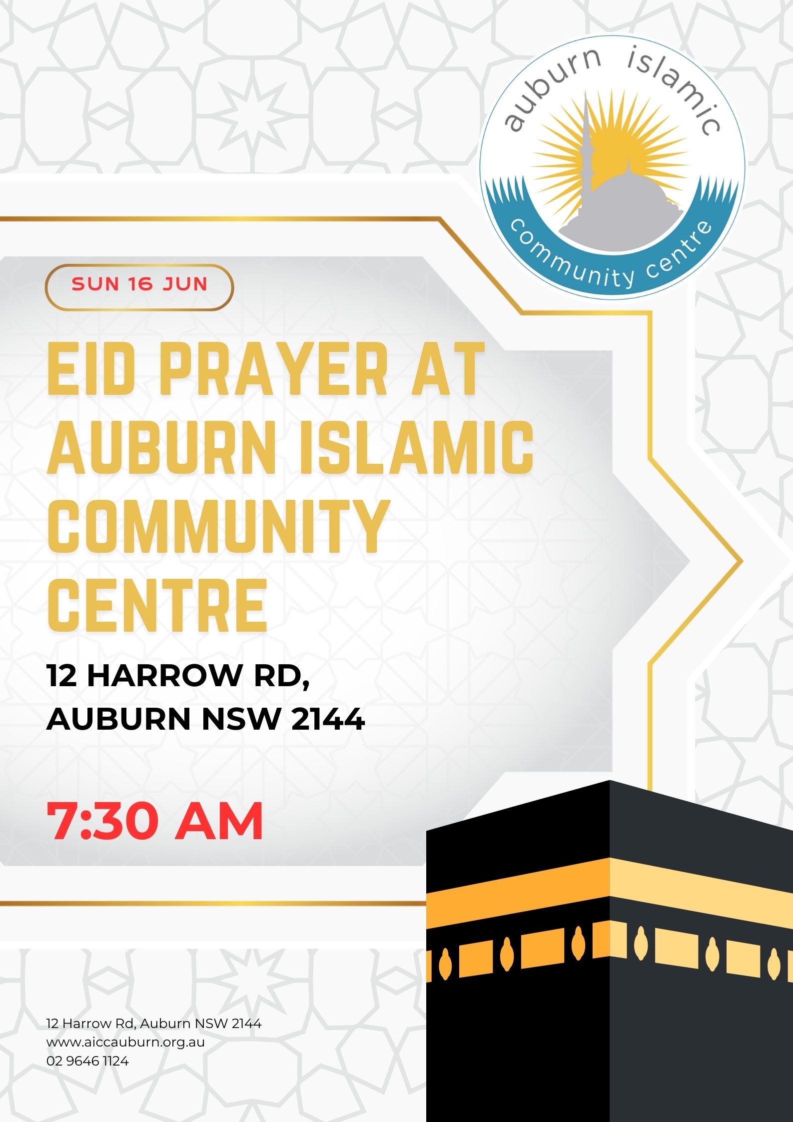 Eid Pray – Auburn Islamic Community Centre